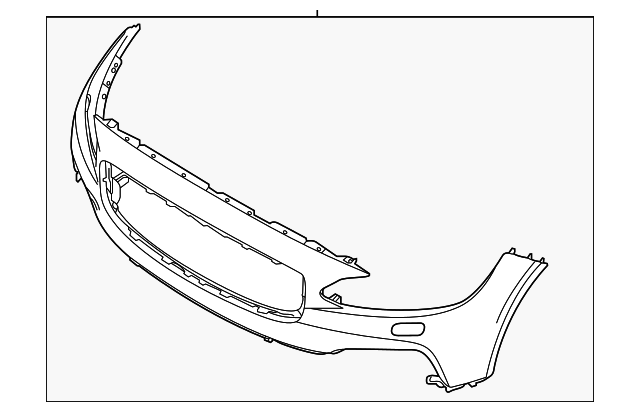 39845319 Накладка переднего бампера без переднего средства помощи при ...