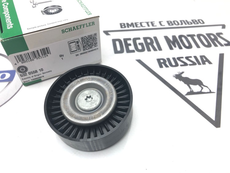 532 0558 10 Холостой ролик VOLVO S60 II, S80 II, XC60, XC70 II, XC90 ...