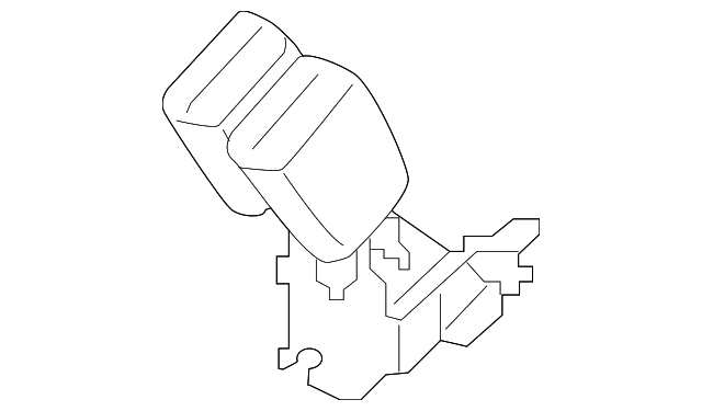 32239901 Задний двойной замок ремня безопасности Вольво XC40 \\ VOLVO ...