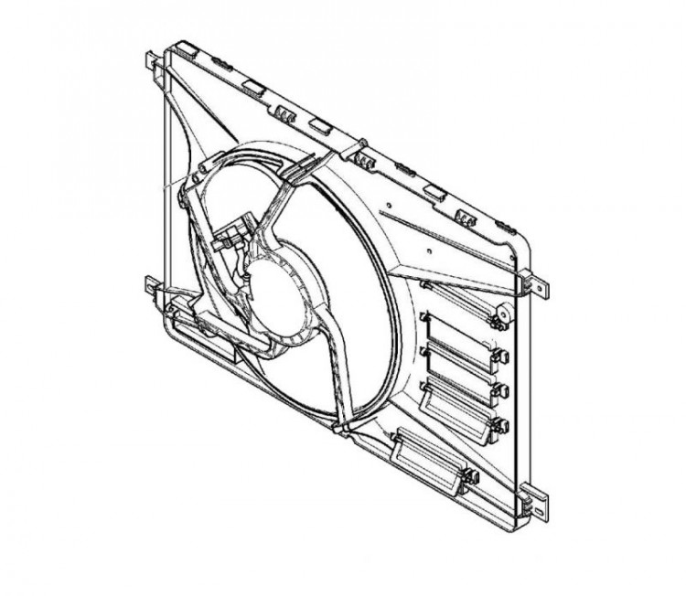 30792866 Кожух вентилятора VOLVO S80 II,V70 III,XC70 II