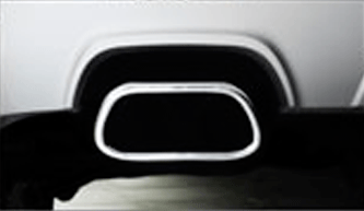 30793905 Овальная одинарная выхлопная труба из хромированной ...