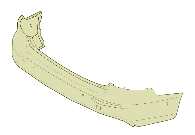 39808125 Накладка заднего бампера с системой помощи при парковке ...