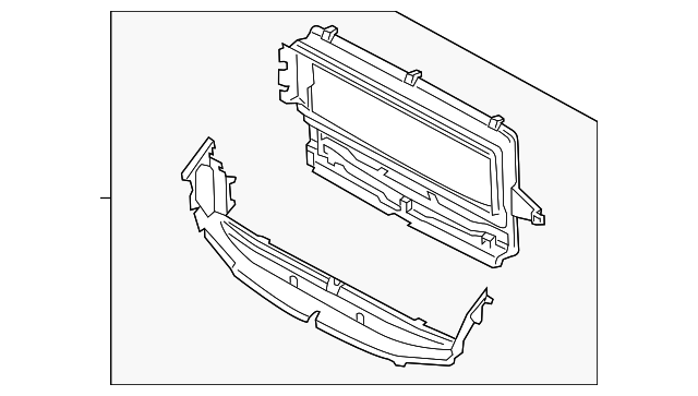 31455483 Передния панель Воздуховод радиатора Задняя часть - Volvo S60 ...