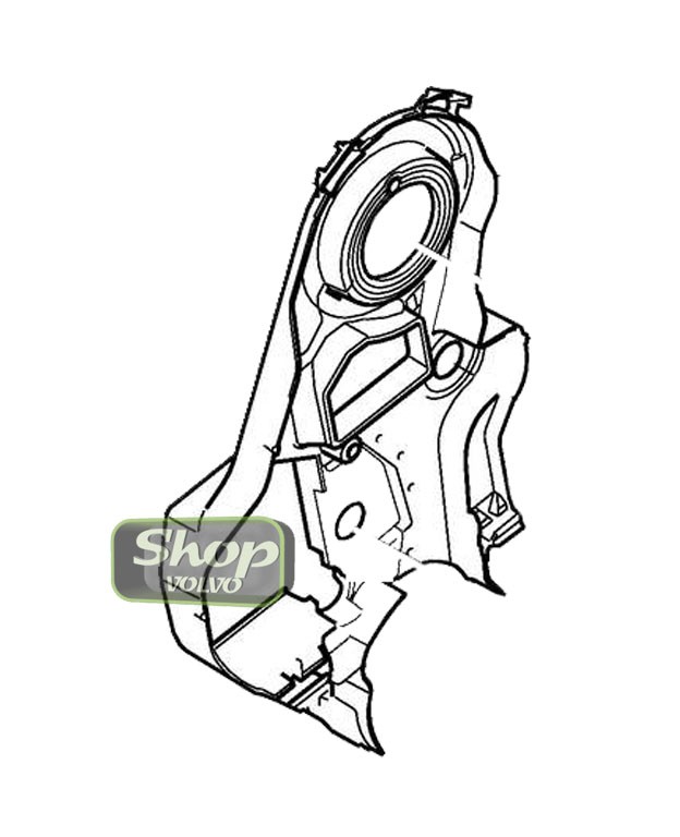 30757901 Крышка ремня ГРМ задняя Volvo S60 II, XC70 II, XC60 \\ VOLVO ...